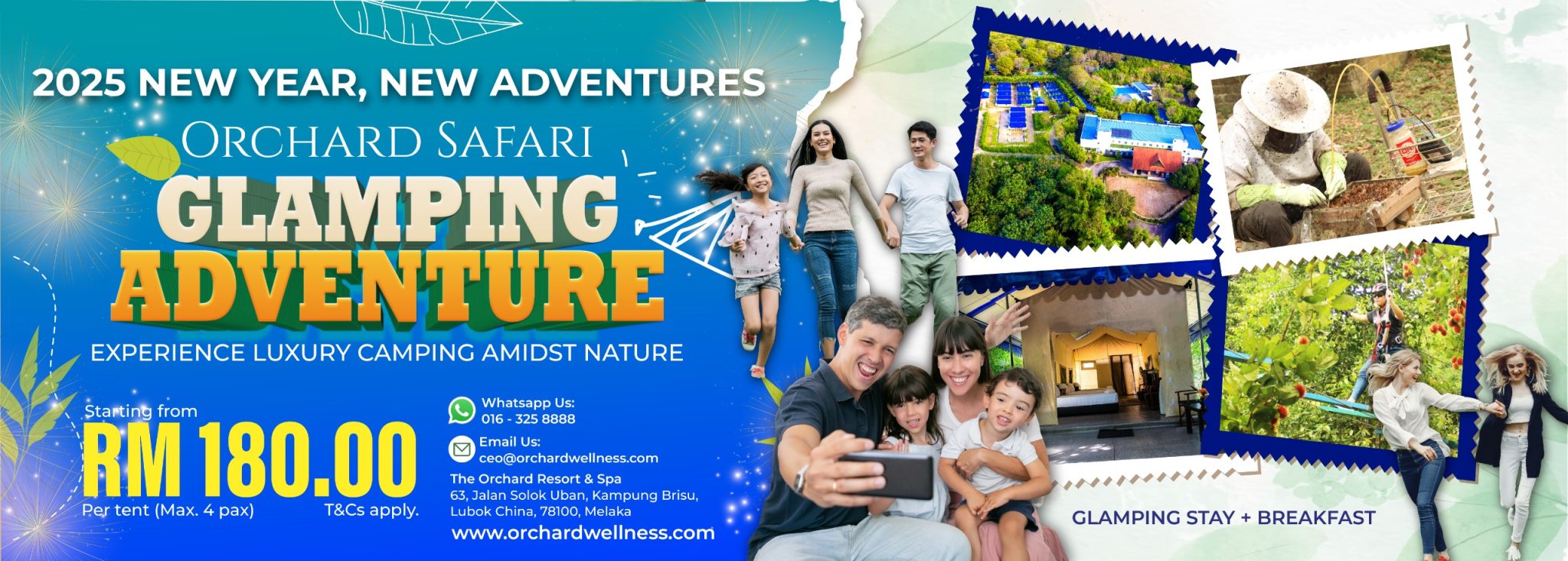 Orchard Safari Glamping Adventure Package - The Orchard Resort and Spa
